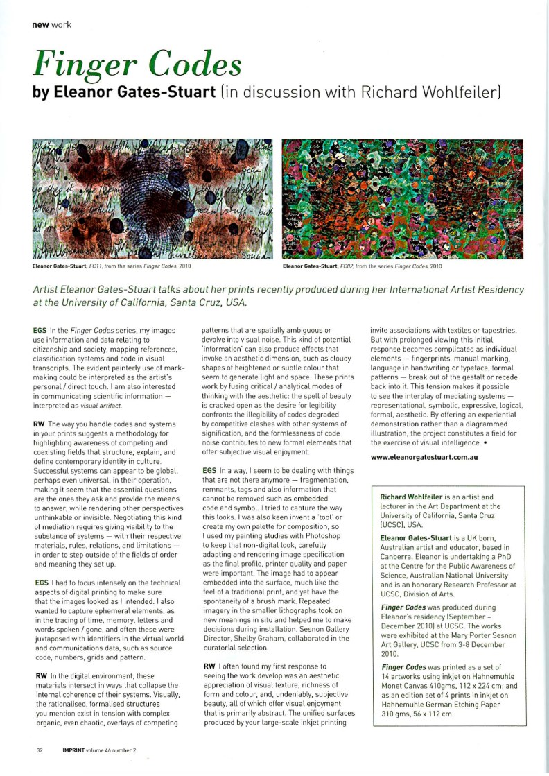 FingerCodes – eleanorgatestuart